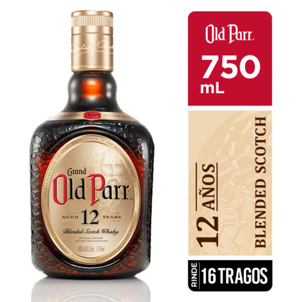 Whisky Grand Old Parr 12 Años, 750 ml - almacen.do