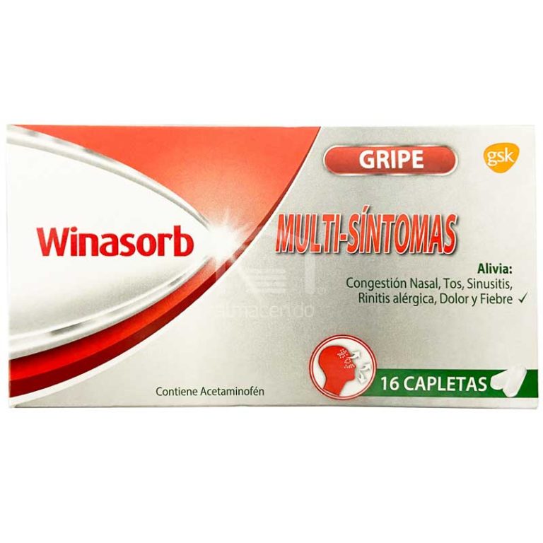 Winasorb Multi-Síntomas Gripe Pastilla, 8 x 2 uds - almacen.do