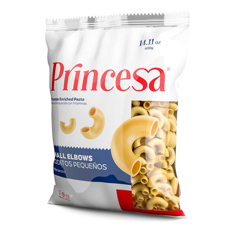 Pasta Princesa Coditos Pequeños 14.11 oz | Compra en línea - almacen.do