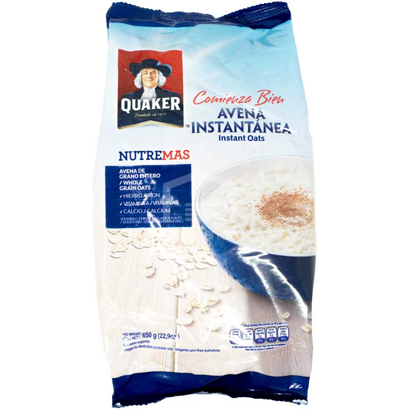 Avena Entera Instantánea Quaker Nutremas, 618 g - almacen.do