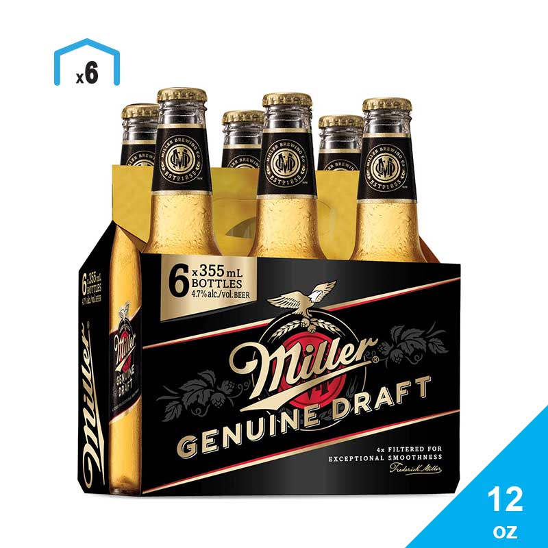 Cerveza Miller Genuine Draft, 12 oz | Compra en línea - almacen.do