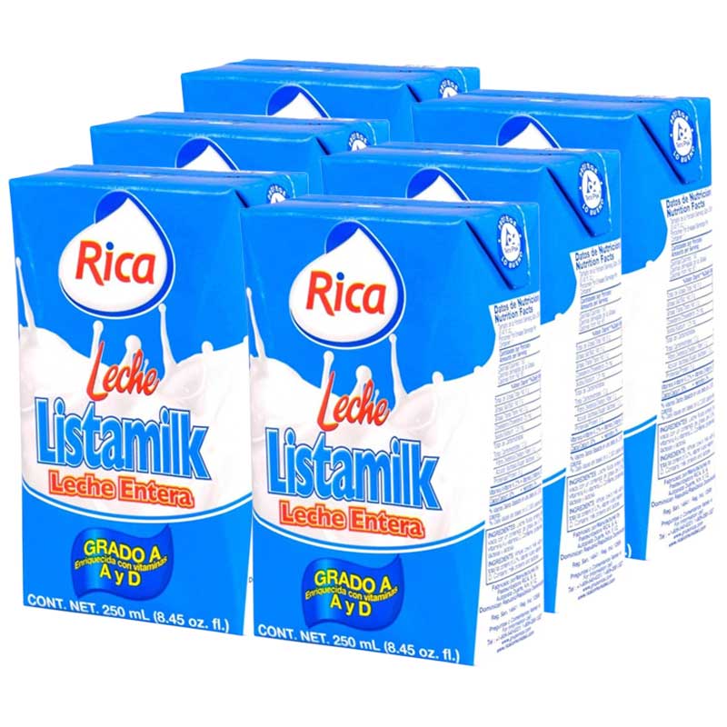 Leche Entera Rica Listamilk, 1 L - almacen.do