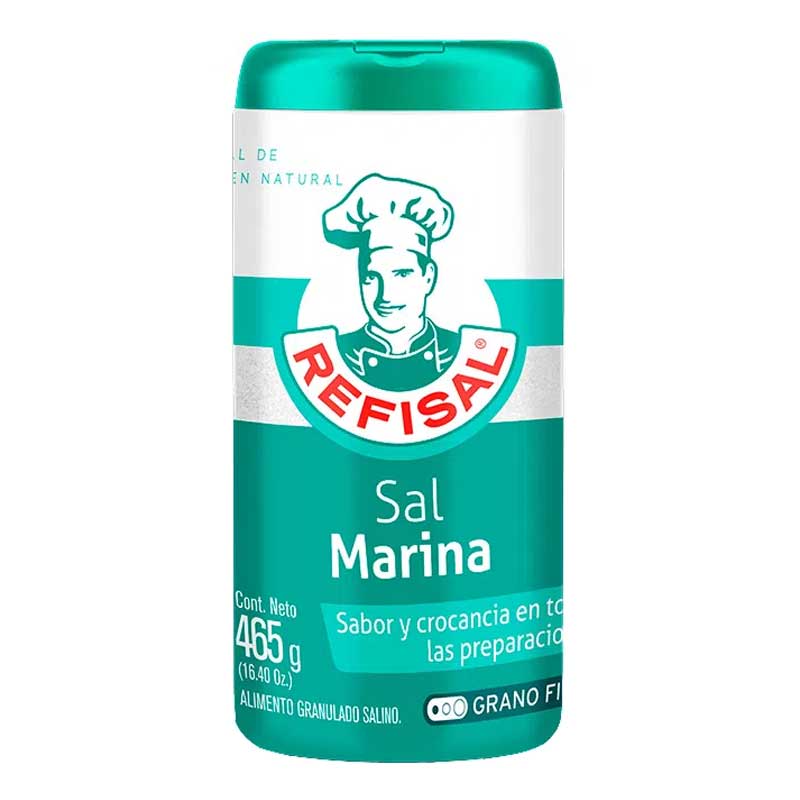 Sal Molida Refisal Marina, 16.4 oz - almacen.do