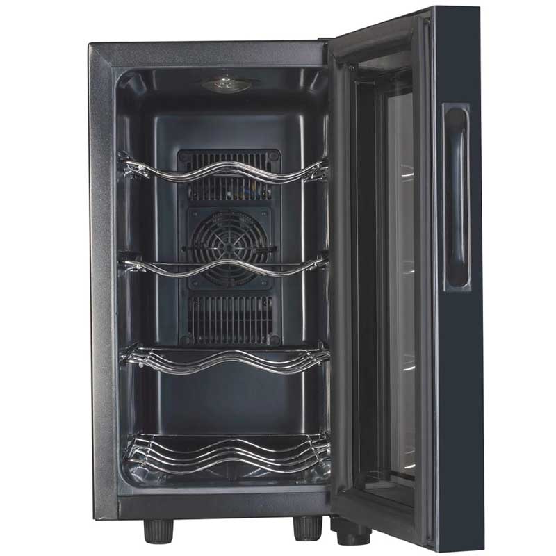 Vinera Frigidaire Negra 8 Botellas | Compra en línea - almacen.do