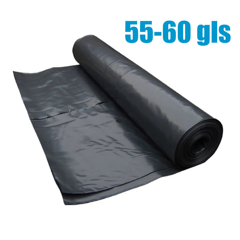 Fundas Plásticas Negras de 55 - 60 gls (100 uds) - almacen.do